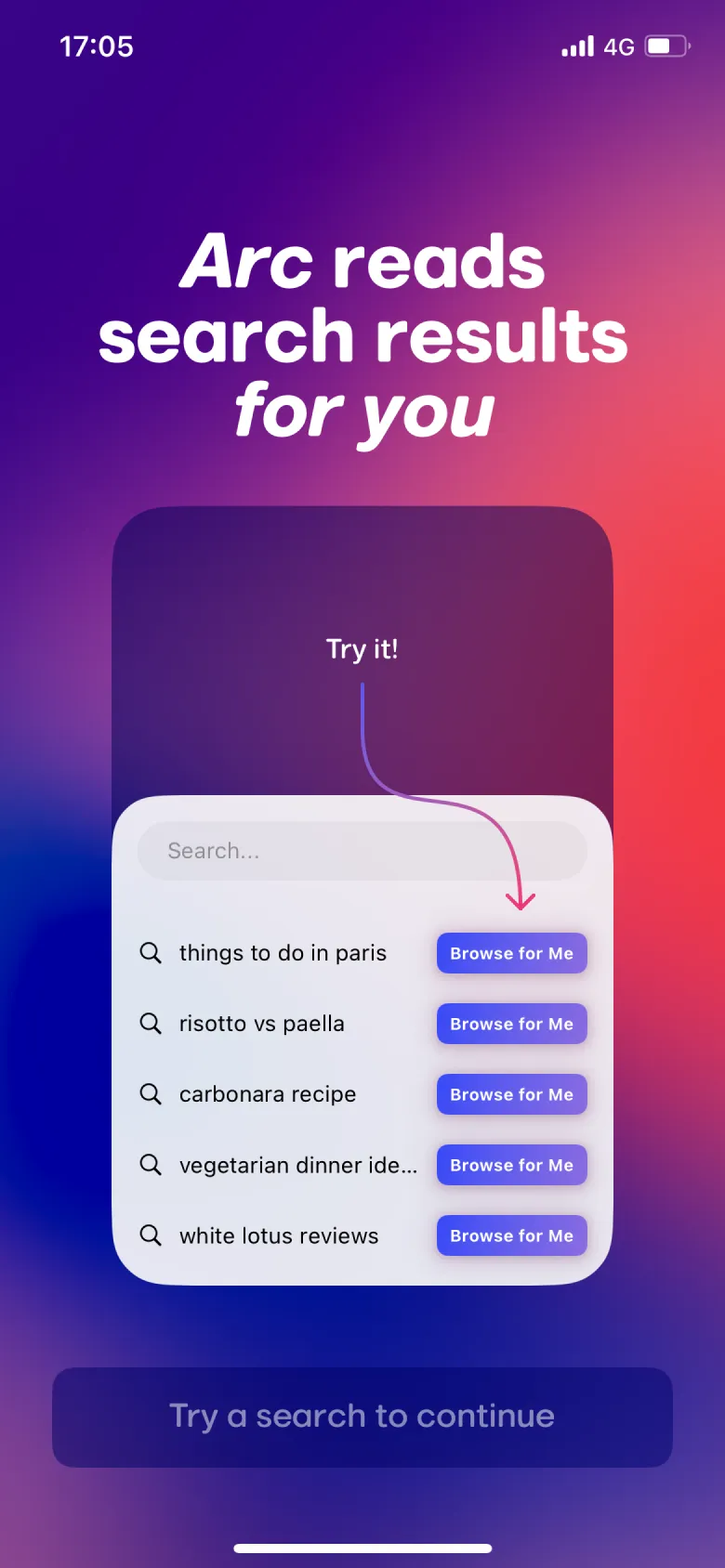 「Arc Search」のUIデザイン一覧（2024年6月版） - UI Pocket